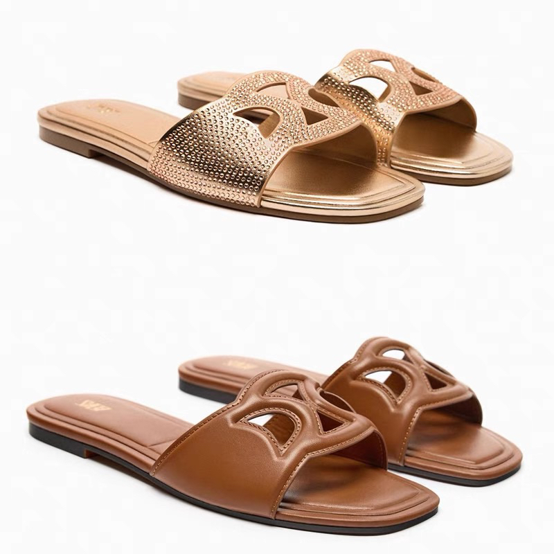 Zr square toe flat sandals in many models | Shopee Philippines