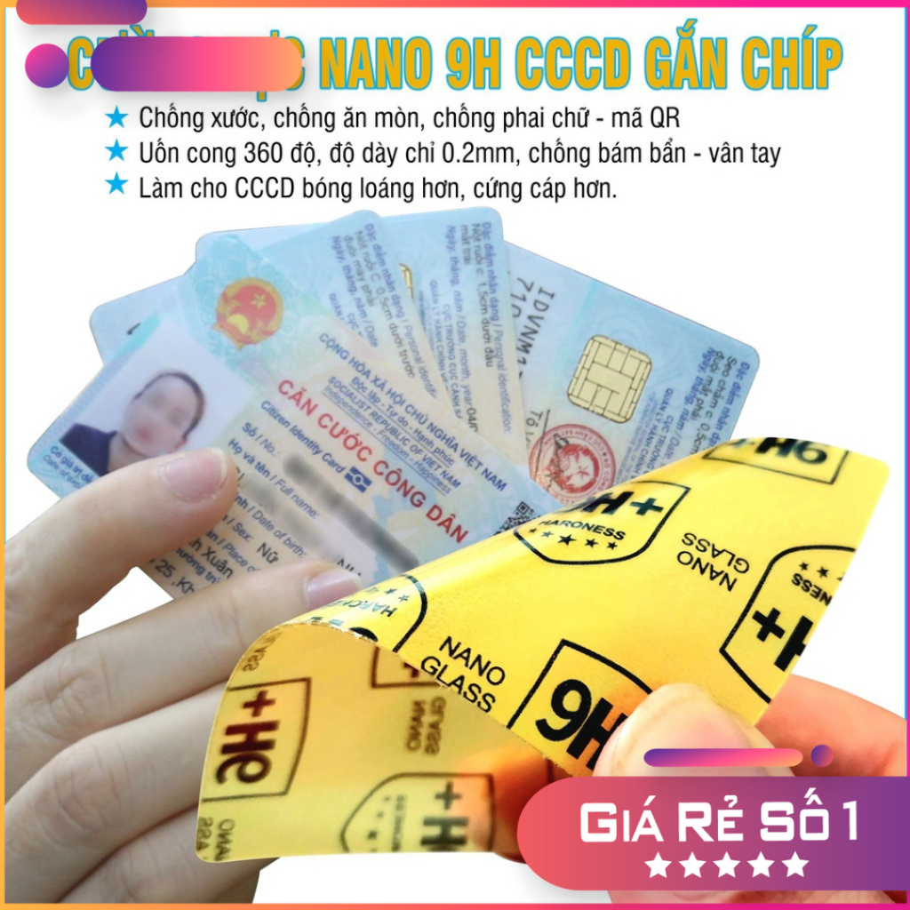 Nano tempered film protects Citizen Identification Card - CCCD ...