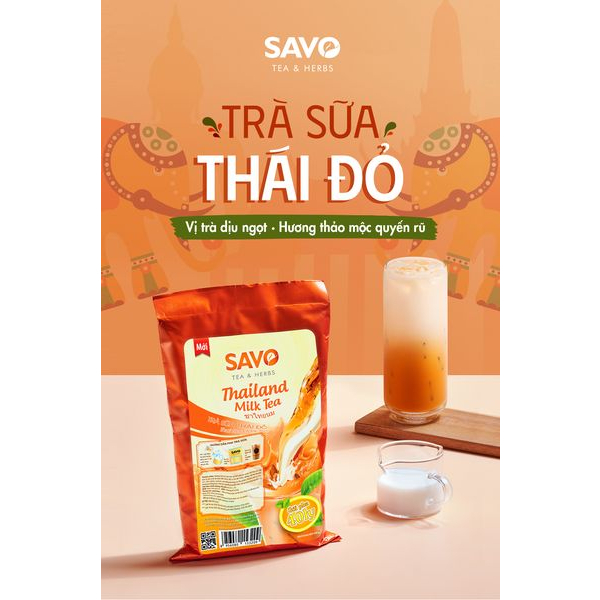Savo Tea Red Thai Milk Tea (600g) | Shopee Philippines