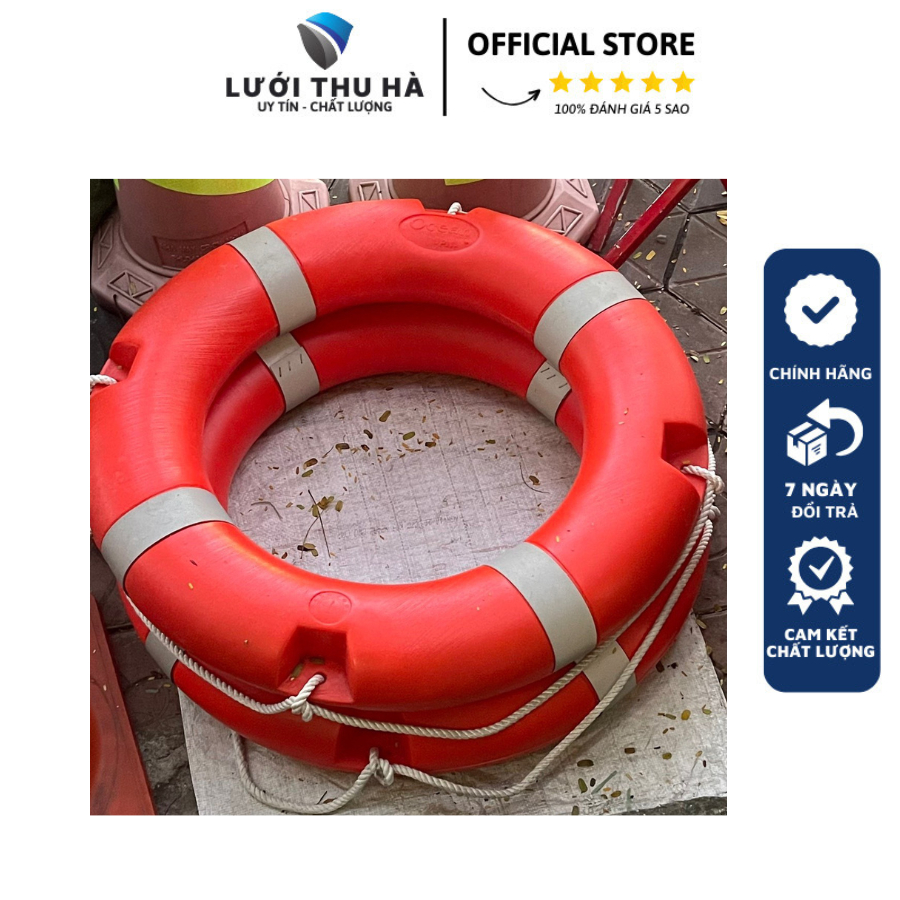 Ocean Vietnam Round Lifebuoy, Reflective Orange Plastic Rescue Buoy ...