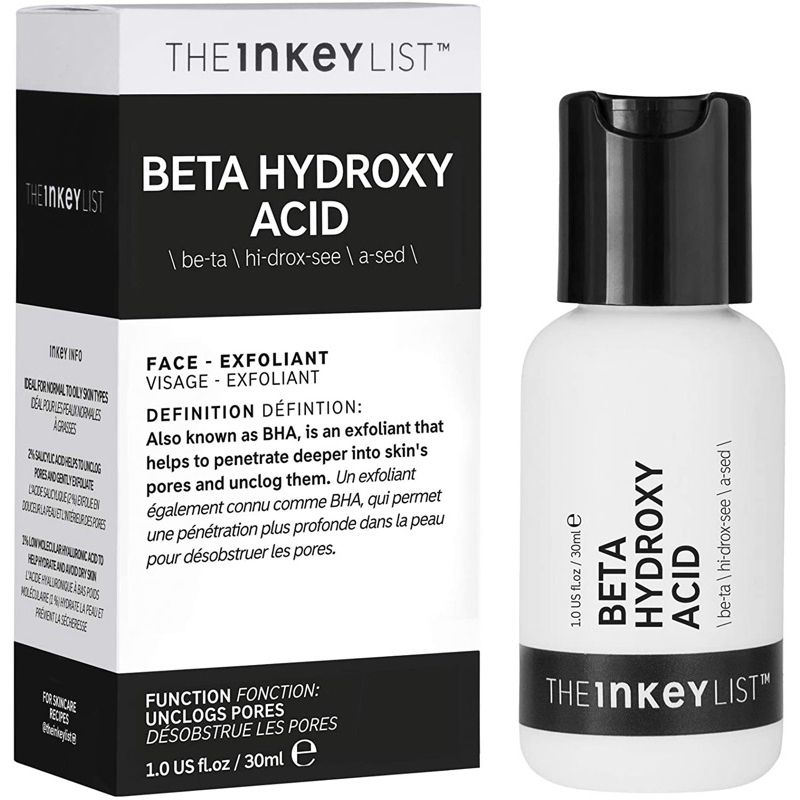 The Inkey List Beta Hydroxy Acid (BHA) Exfoliating Essence (30ml ...