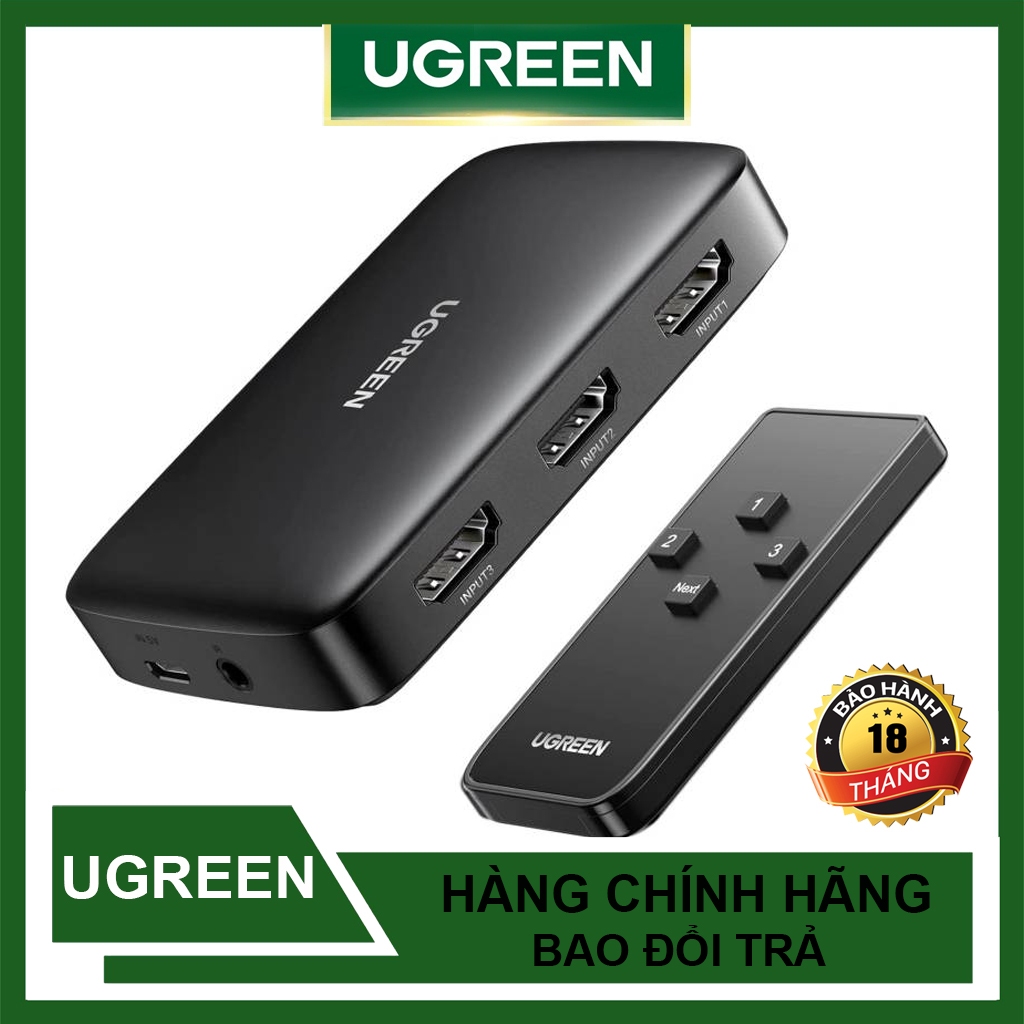 Ugreen 80125 Genuine New Model 3-in-1-Out HDMI Combiner | Shopee ...