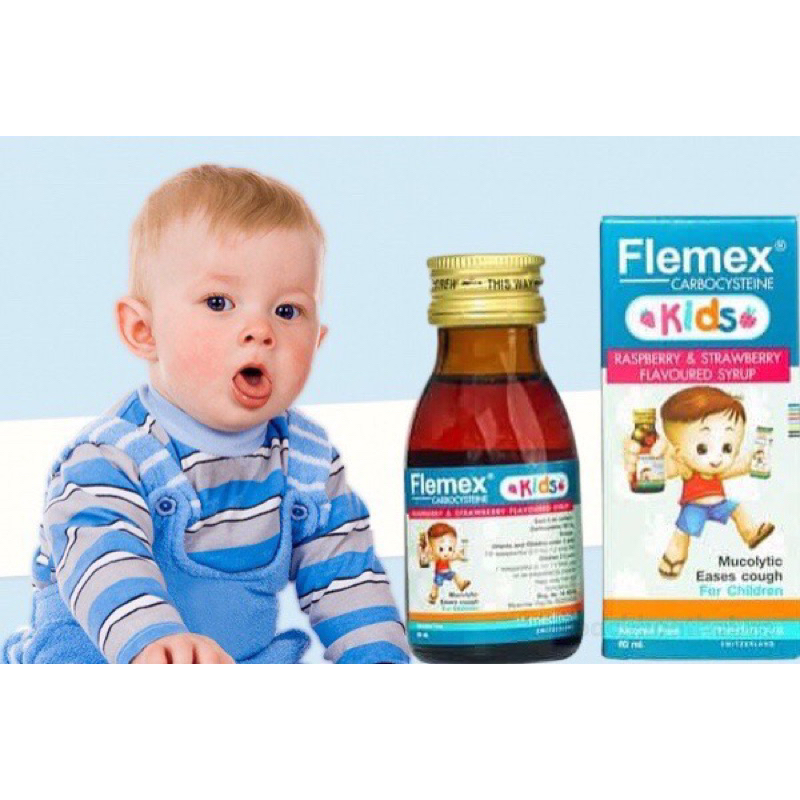 [Genuine] Flemex Kids Phlegm Cough Reduction Syrup 60ml Thailand ...