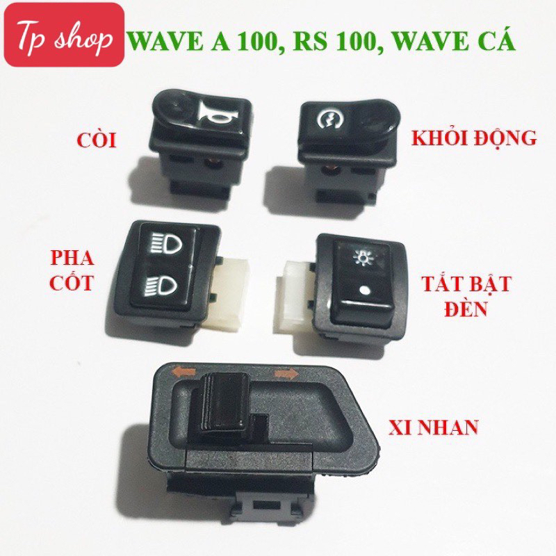 Set of 5 Car Switch Buttons Wave A RS 100 Wave Fish | Shopee Philippines