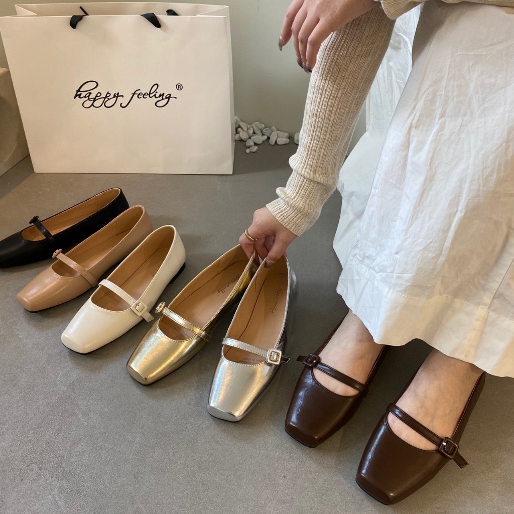 HACHI SHOES J226-3 SQUARE TOE WOMEN'S DOLL SHOES QC FULBOX | Shopee ...