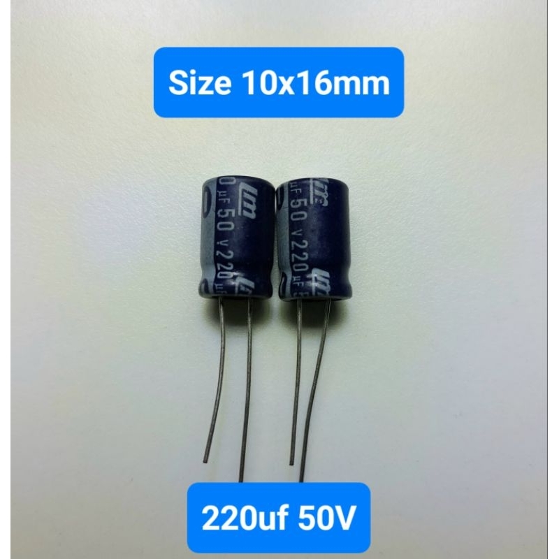 Set of 10 capacitors 220uf 50V | Shopee Philippines