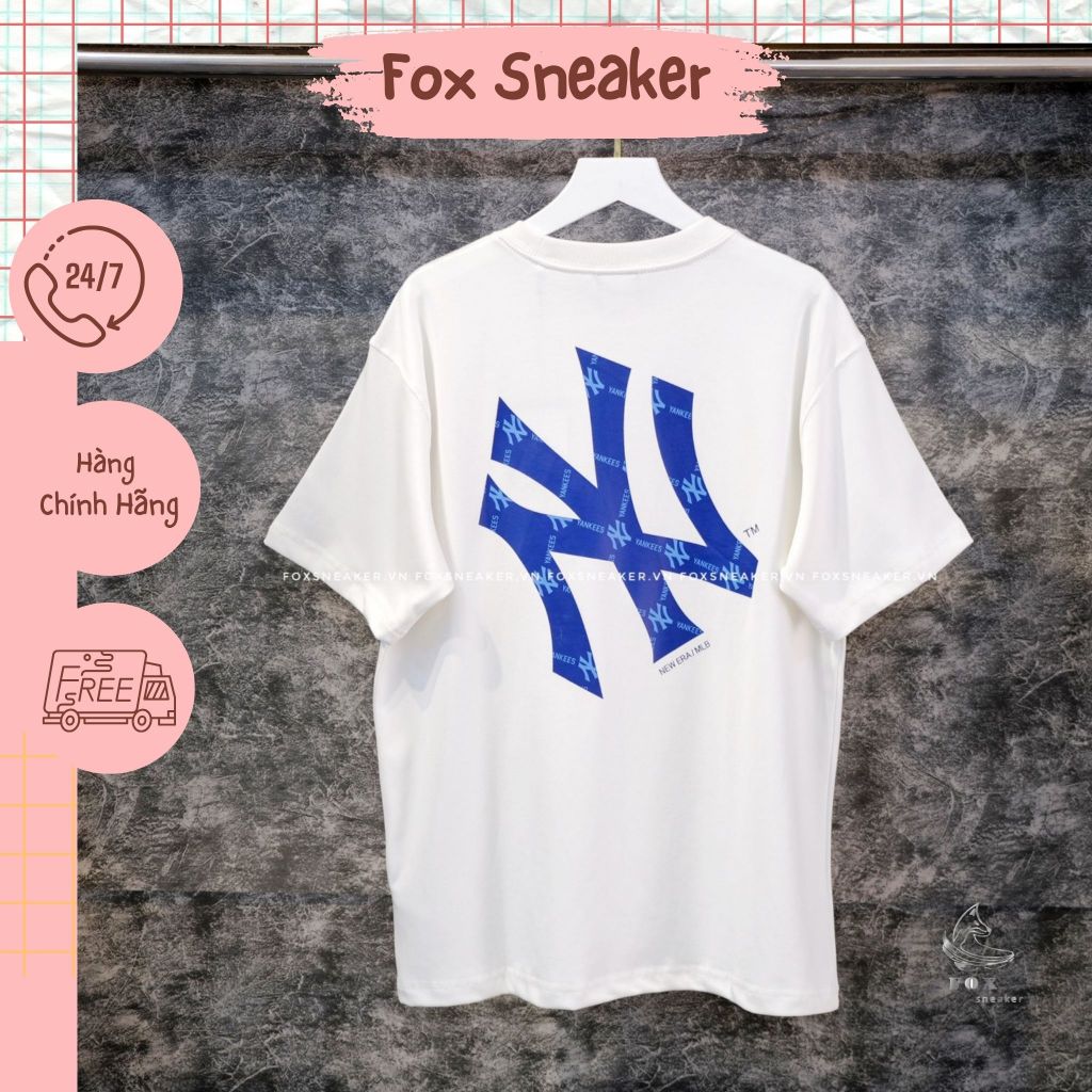 New Era New York Big Logo T-Shirt White Blue Logo CODE: 13520206 | Fox ...