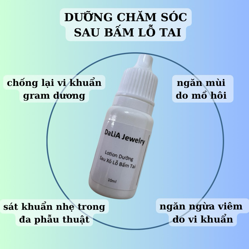 DaLiA Jewelry anti-inflammatory antiseptic post-ear piercing cleaning ...