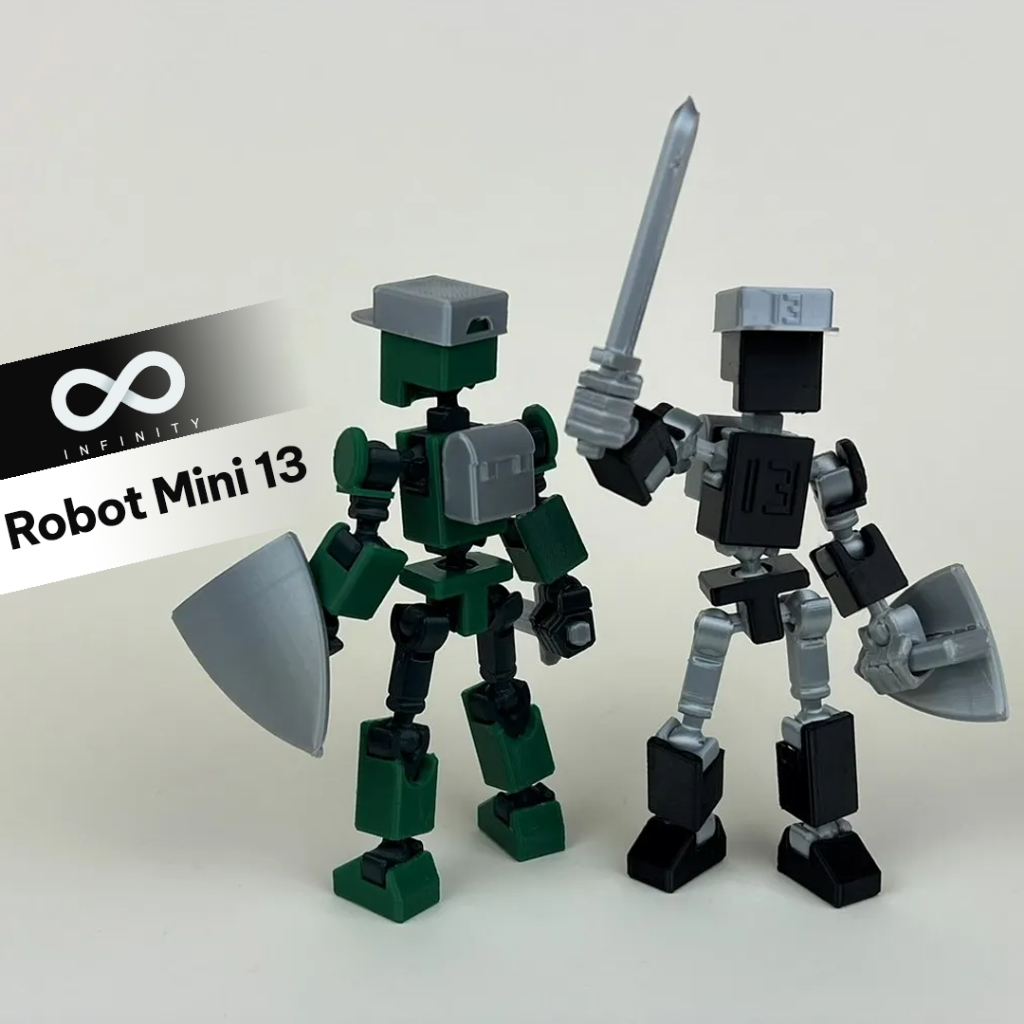 MINI 13 Robot Figure Model Kit with Super Realistic Movable Joints ...