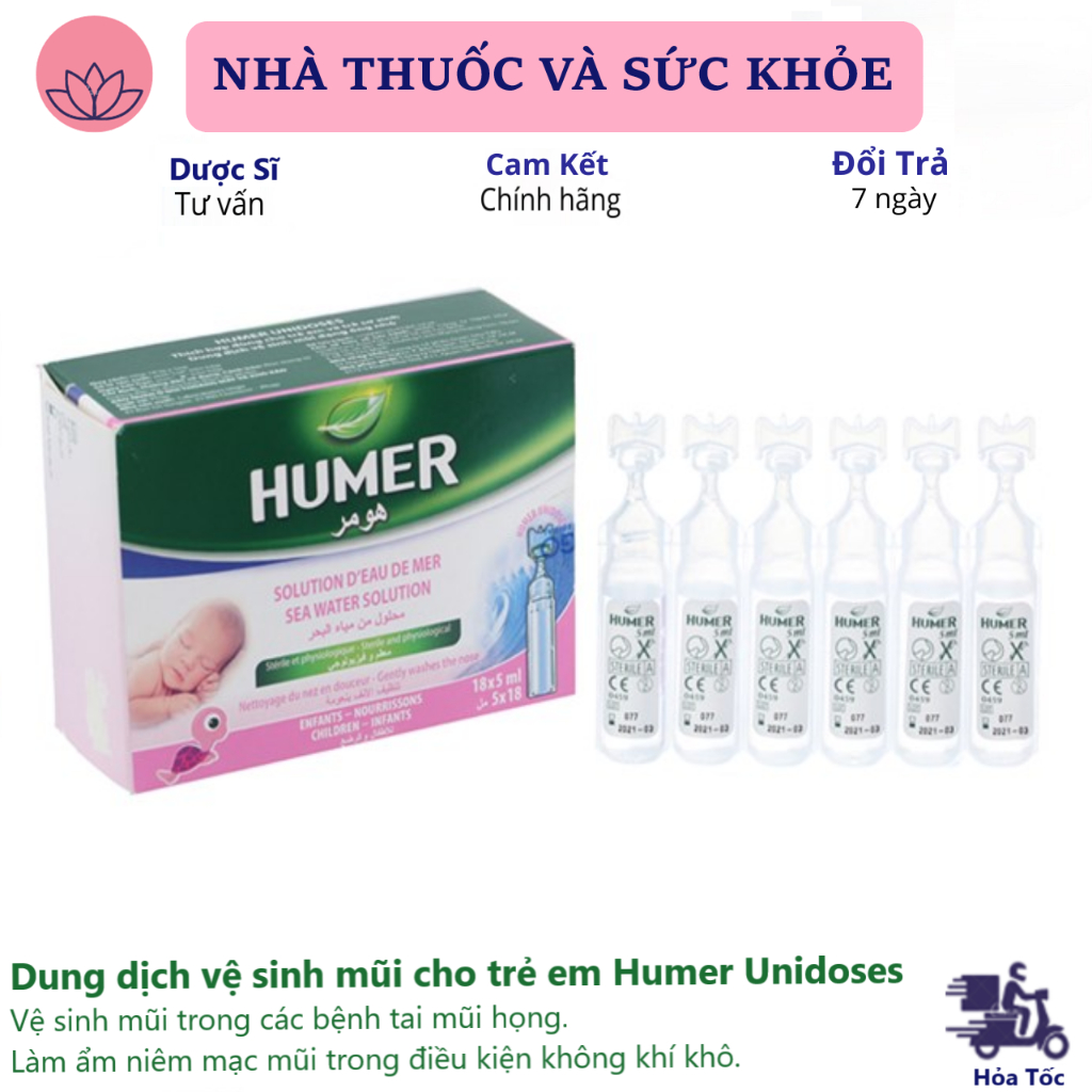 Humer Unidose nasal wash solution for infants and young children ...