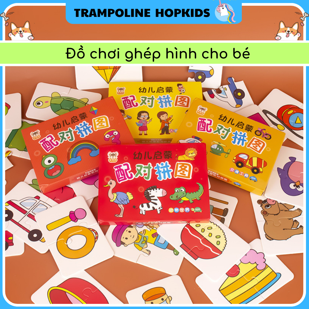 Smart 2-piece Shapes Puzzle for children with 6 familiar themes to ...