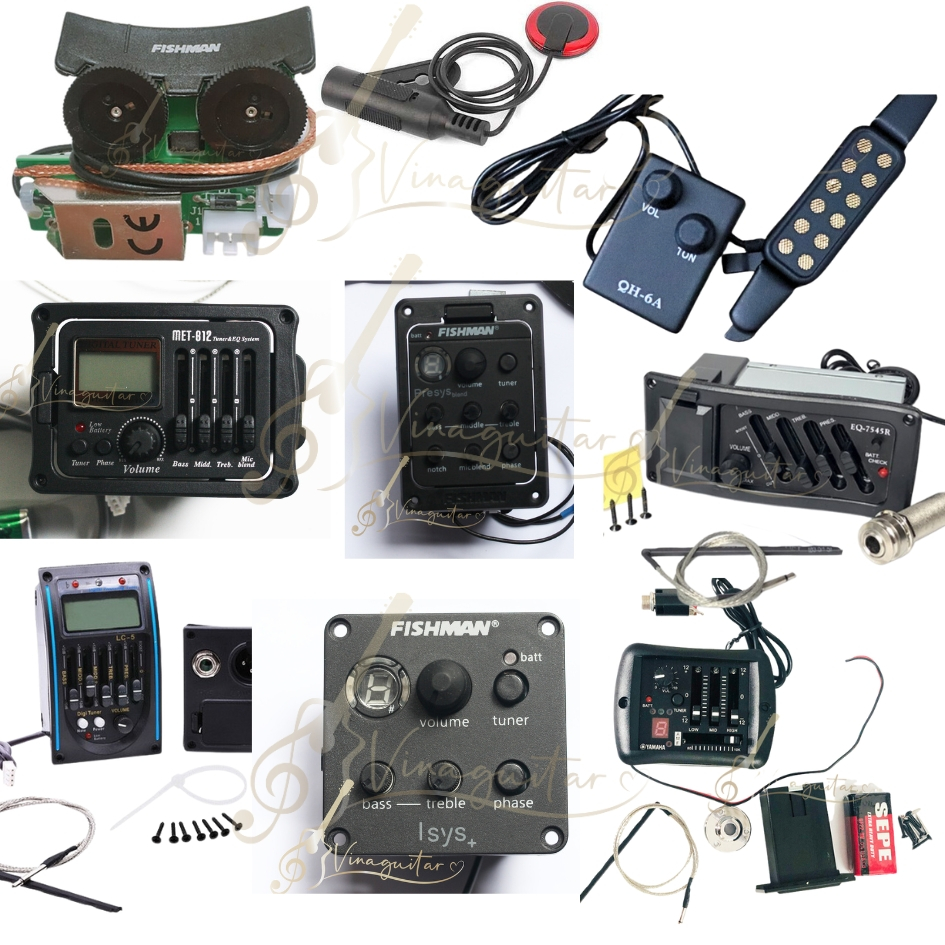 [Hanoi] Install EQ Guitar Ukulele Full Package Connecting Guitar to High Career Amplifier ...