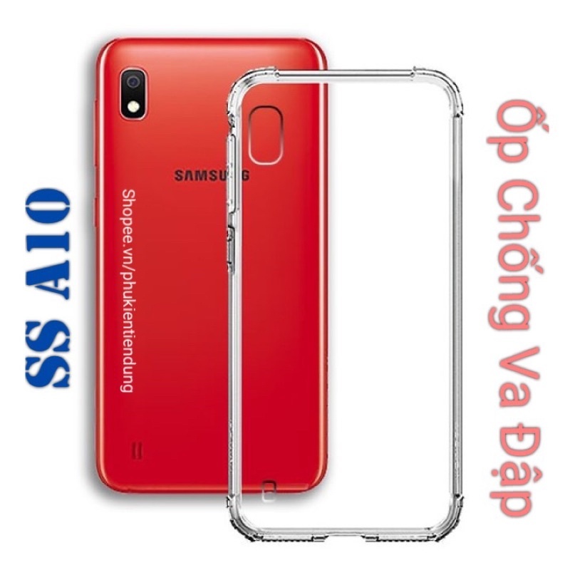 Samsung GALAXY A10 Transparent Flexible Case with 4 Shockproof and ...