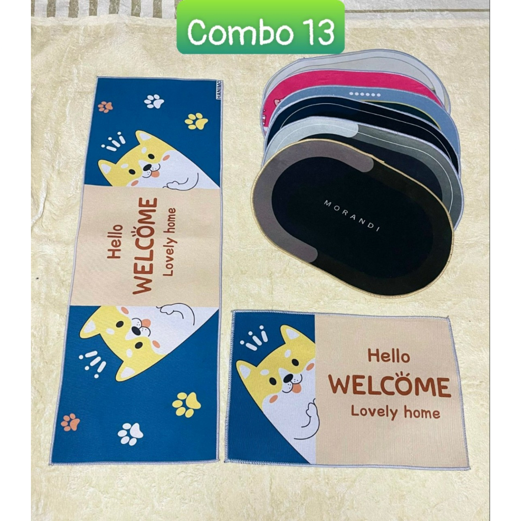 Non-slip 3d Foot Cleaning Mat, Super Absorbent Kitchen Mat, Beautiful ...