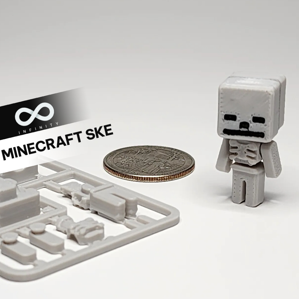 Minecraft SKELETON mini Assembly Model Kit - Key Hanging | Shopee ...