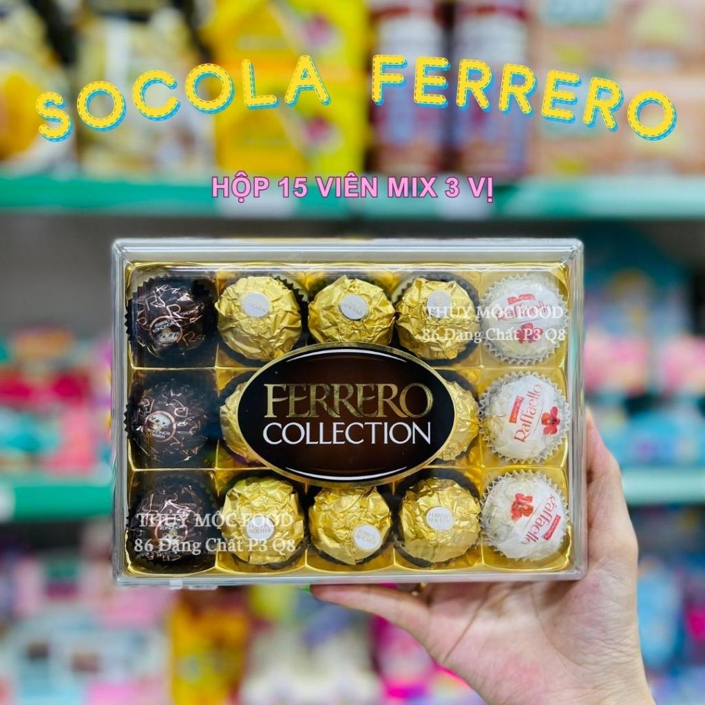 Ferrero Collection Chocolate Box of 15 Tablets Mixed with 3 Flavors ...