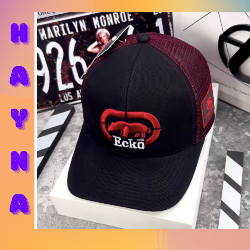 Fashionable baseball cap for men and women, high quality Ecko embroidered hat M192 | Shopee ...