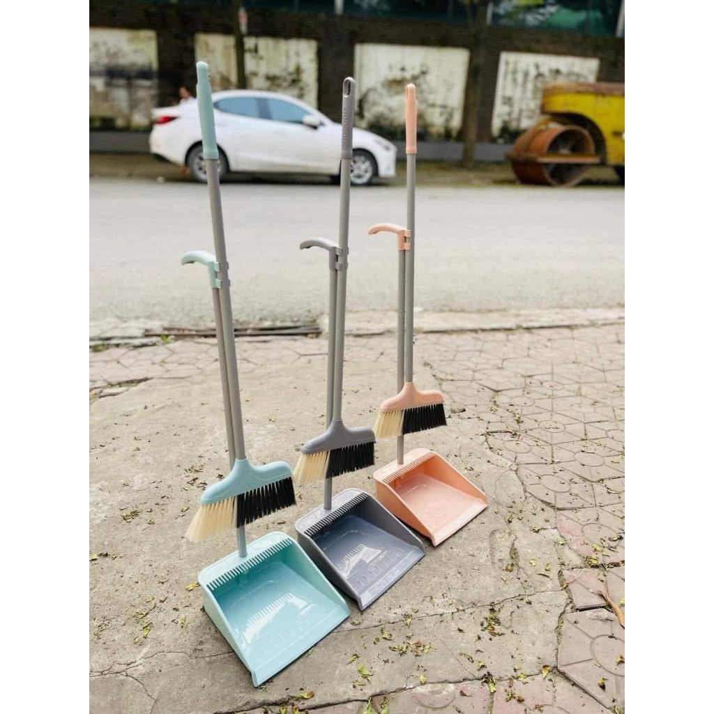 House Sweeper with Dust Collector - broom with dustpan Made of Safe ...