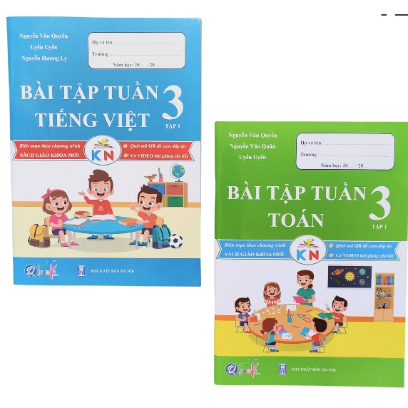 TRI Book - Math and Vietnamese Week Exercise Combo Grade 3 - Volume 1 ...