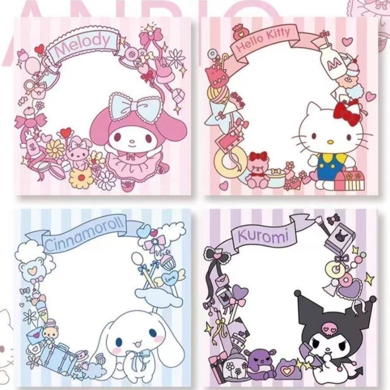 Set of 50 notes, sanrio note paper | Shopee Philippines