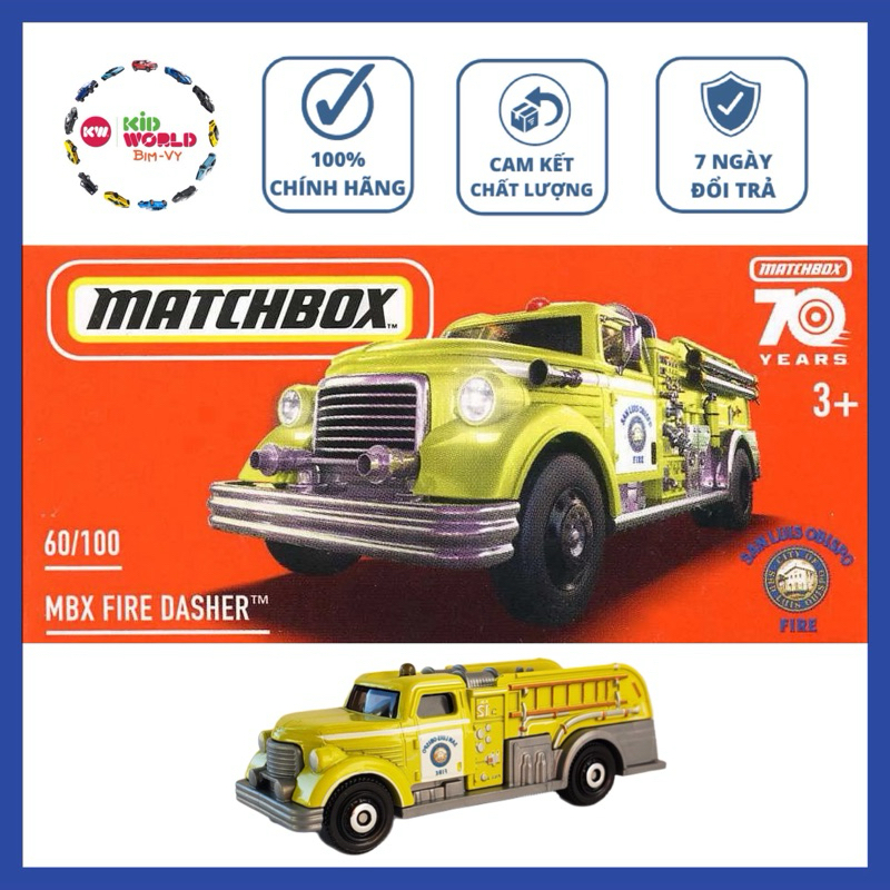 Matchbox Box Model Vehicle MBX Fire Dasher 60/100. | Shopee Philippines