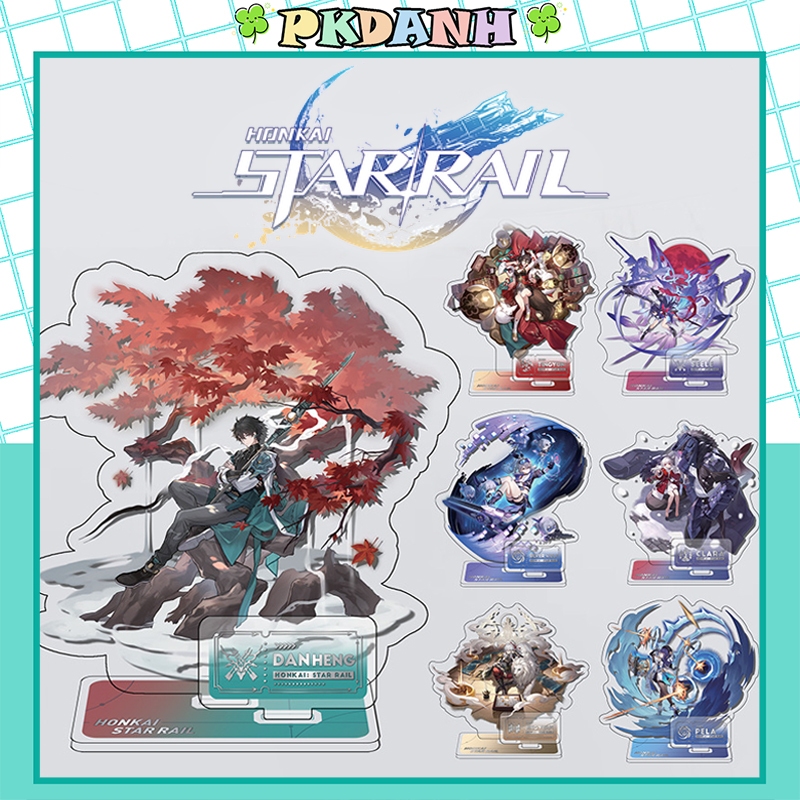 Standee Model Honkai Star Rail Acrylic Mica Characters Round Base ...