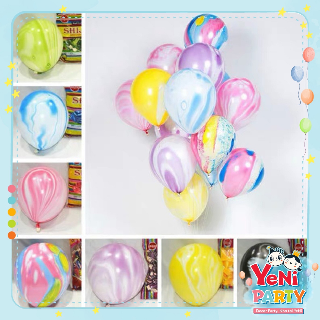 10" Colored Stone Round Balloons of 10" Make Extra Point Balloons to ...