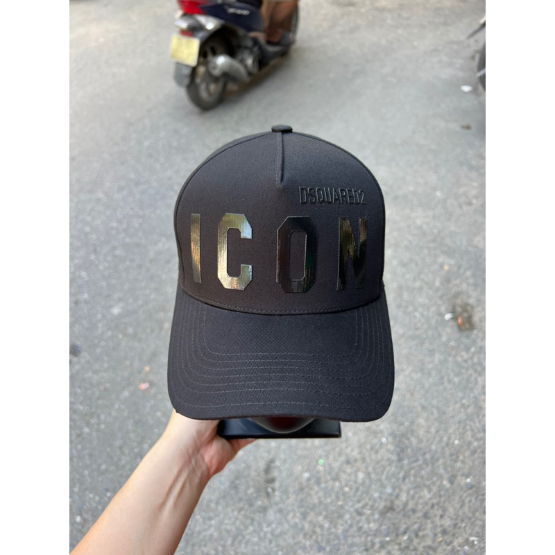 Icon D2 hat with full black glossy logo | Shopee Philippines