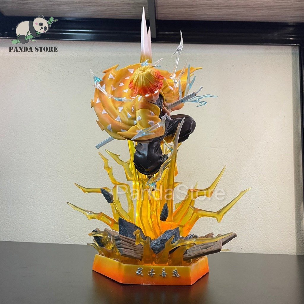 Zenitsu Lightning Kimetsu Model, Figure With LED Anime, Manga Kimetsu ...