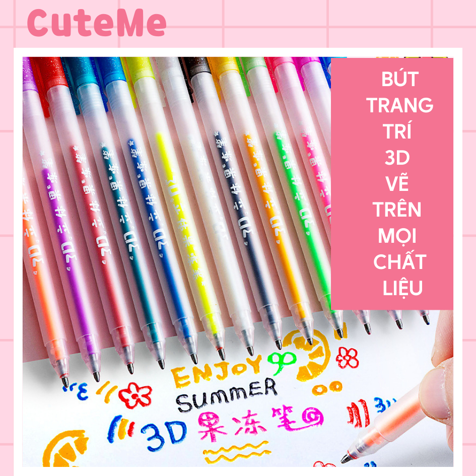 Set of decorative 3D embossed crayons for coloring and marking on all ...