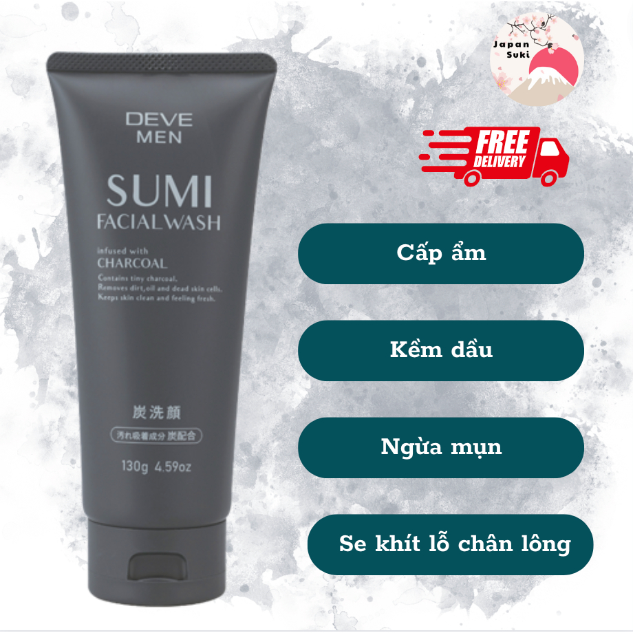 DEVE Sumi Face wash, Japanese domestic activated carbon oil-controlling ...