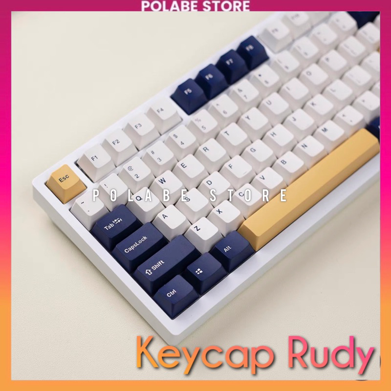 Keycap Rudy OEM Profile PBT 2shot genuine mechanical keyboard Polabe ...