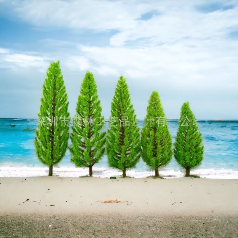 Pine tree models, casuarina trees for Christmas decorations, miniatures ...