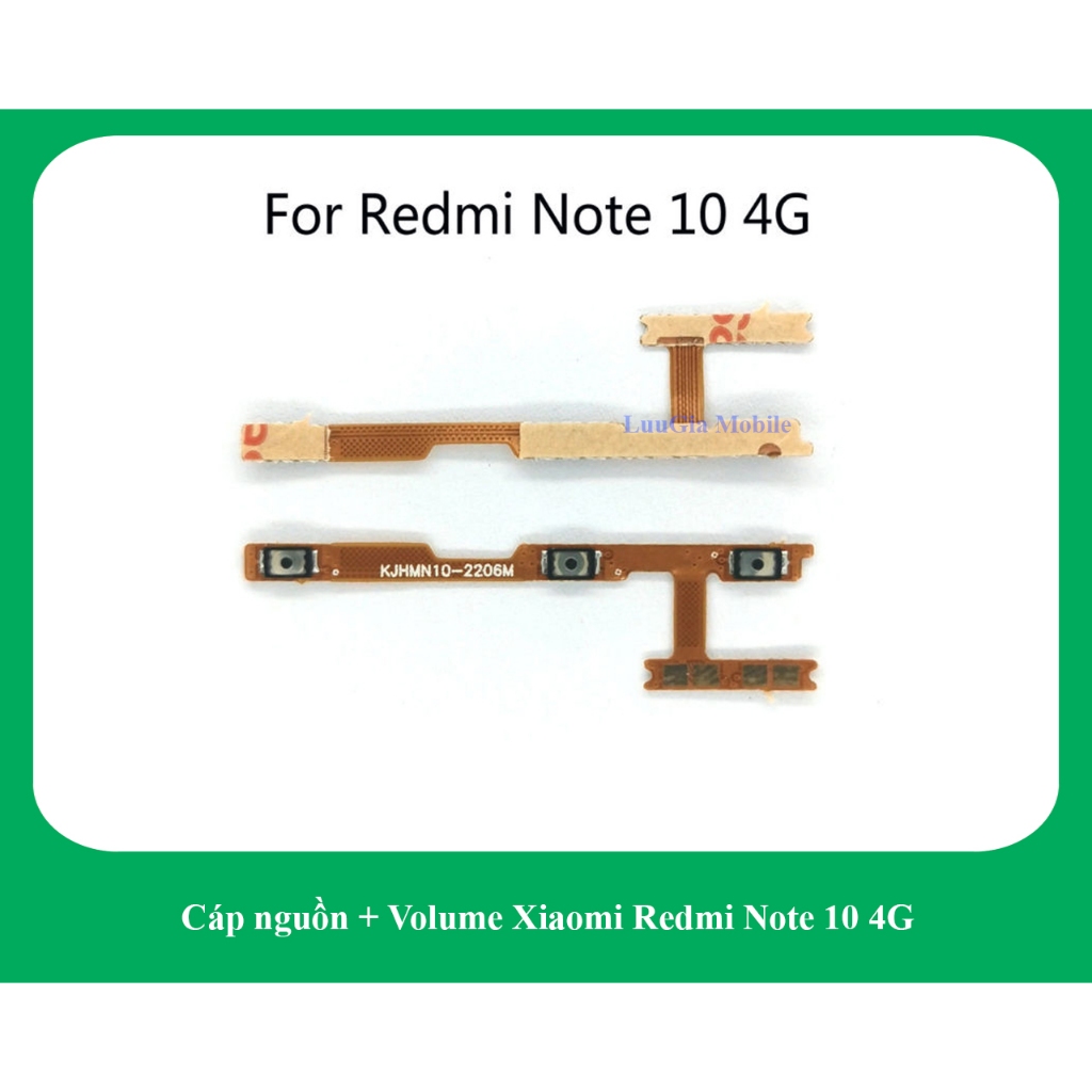 Power cable for Redmi Note 10 4g 5g + Volume (Volume) Xiaomi Redmi Note ...
