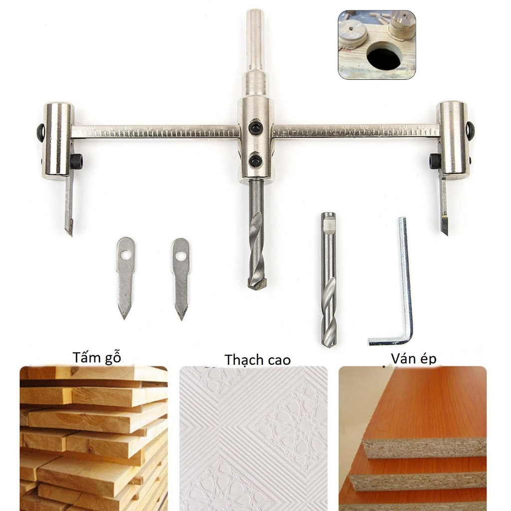 Hengkai Wood Core Drill - Round holes in plywood, hard wood, mica board ...