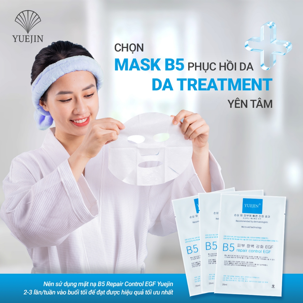Korean Yuejin mask B5x2 Repair Control EGF (White) (new version with ...