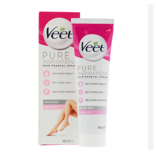 Veet Hair Removal Cream for Normal Skin SILK & FRESH 100ml (Pink ...
