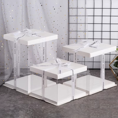 Mica PLASTIC BOX IN WHITE BASE FOR CAKES, SOUVEN GIFTS (RIG NOT ...