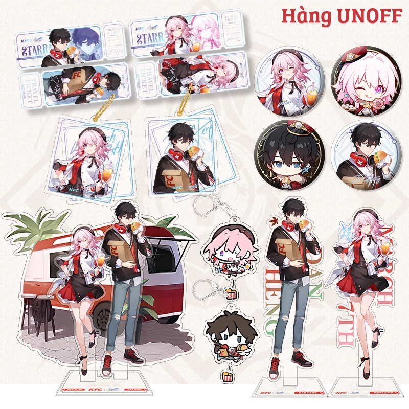 March 7th & Dan Heng game Honkai Star Rail Collab accessory set ...