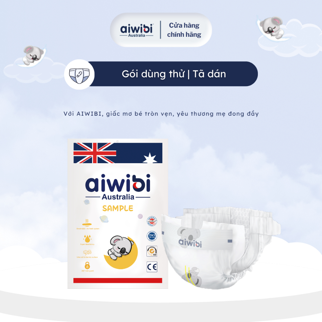 Awb07 - Aiwibi Premium Diapers / Diapers Trial Package 2 Pieces ...