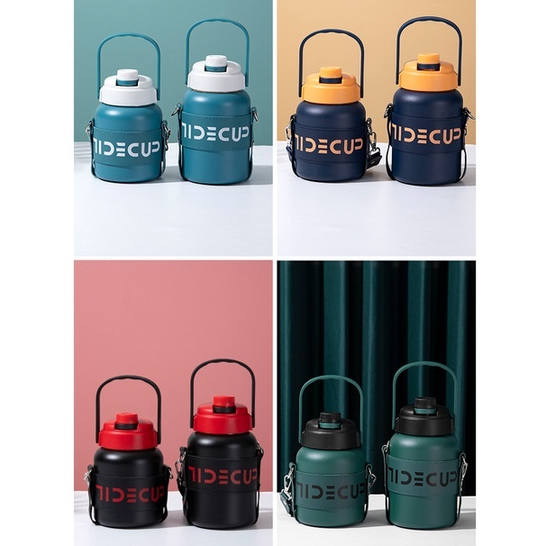 Thermal Water Bottle 1100ml 316 Stainless Steel with Strap and Free Straw Handle B02 | Shopee ...