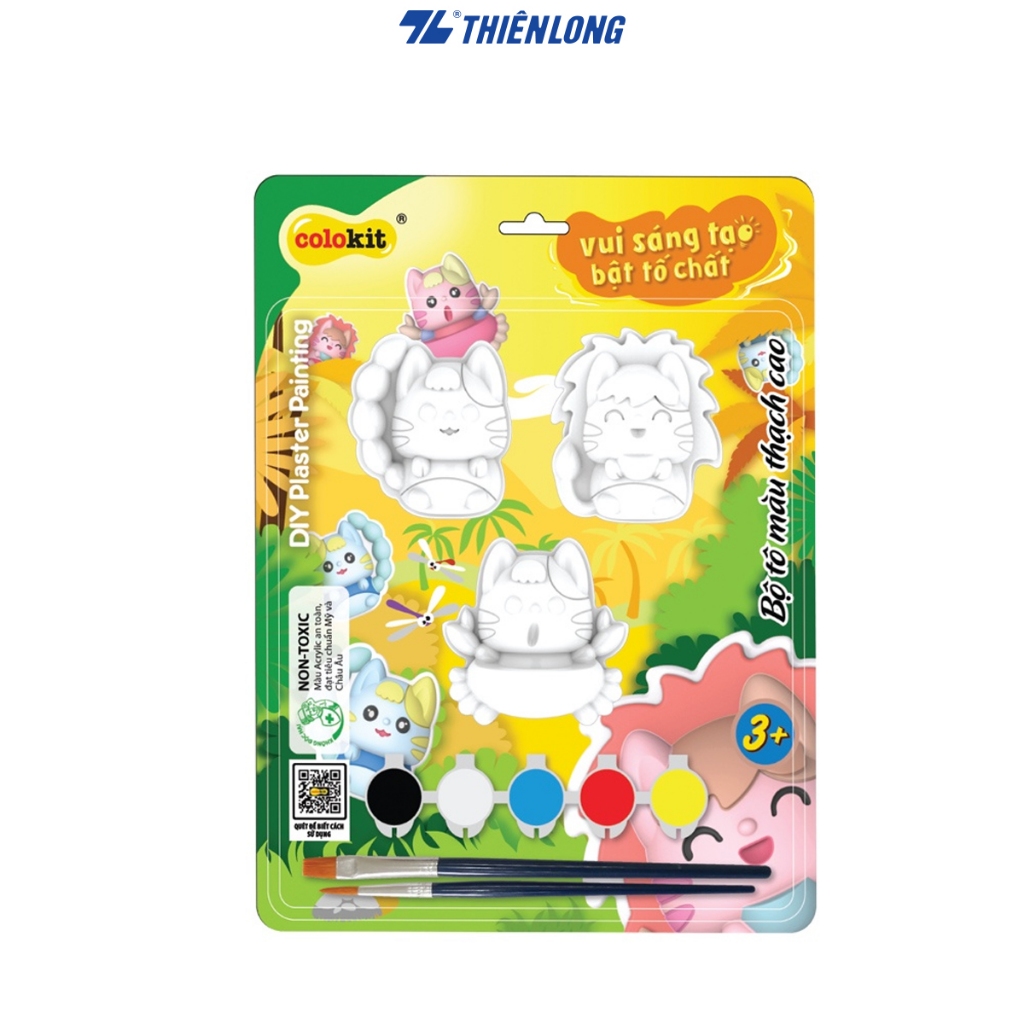 DIY toy set of cute Baby Cat Thien Long Colokit KIT-C029- 1 box of 6 ...