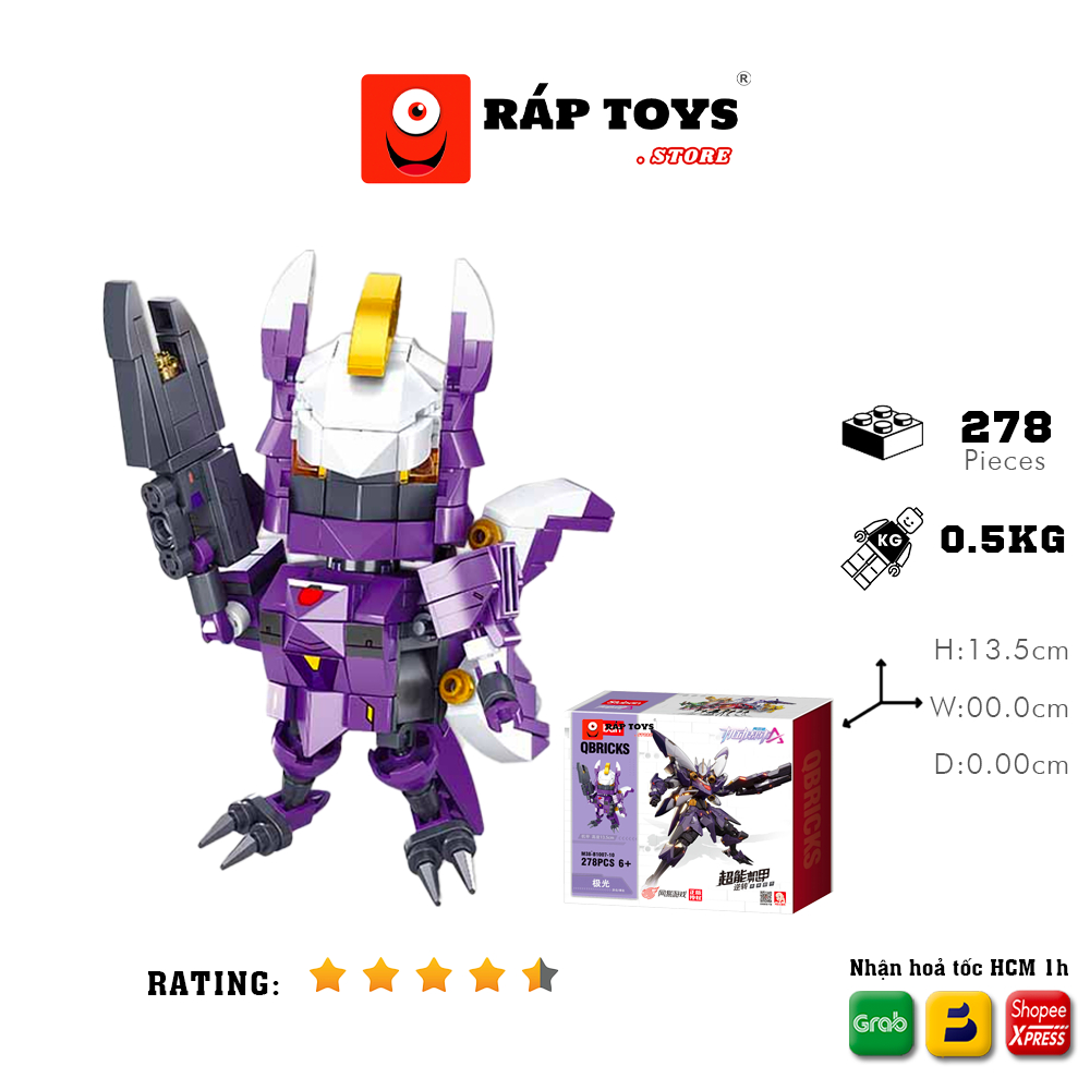 Sluban Alpha Robot Warrior Purple Model Assembly Toy | Technic Model ...