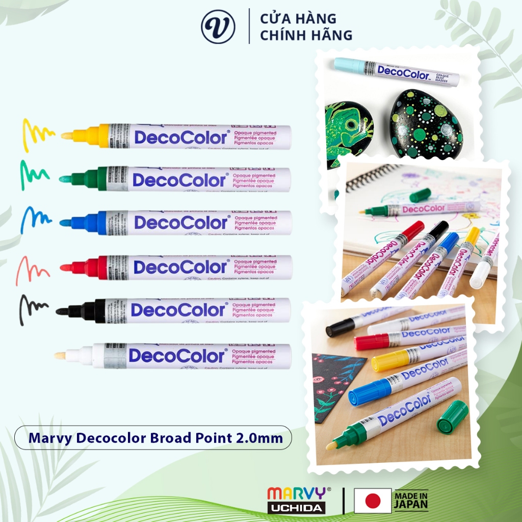 Marvy DecoColor Industrial Paint Marker Broad - Nib (2.0mm) | Shopee ...