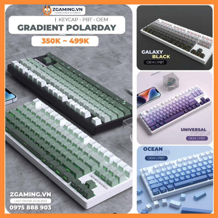 Keyboard Button Set | Keycap Gradient Ninja | Side Print | Pbt Double ...