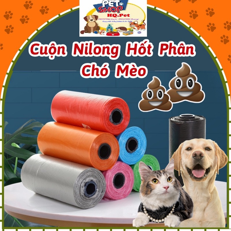 Nylon bags for dog and cat poop, biodegradable waste bags (15 plastic ...
