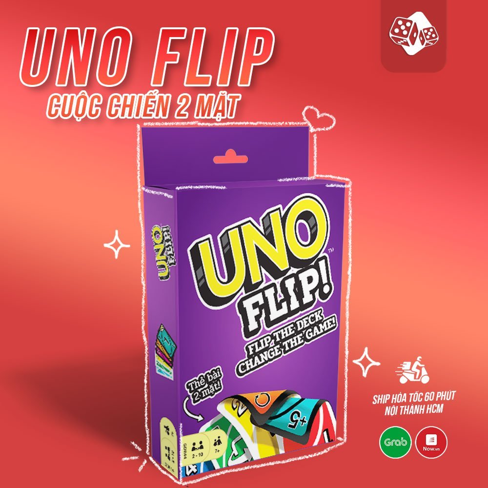 Uno FLIP Deck - Expanded Uno cards, attractive rules, children's toy ...