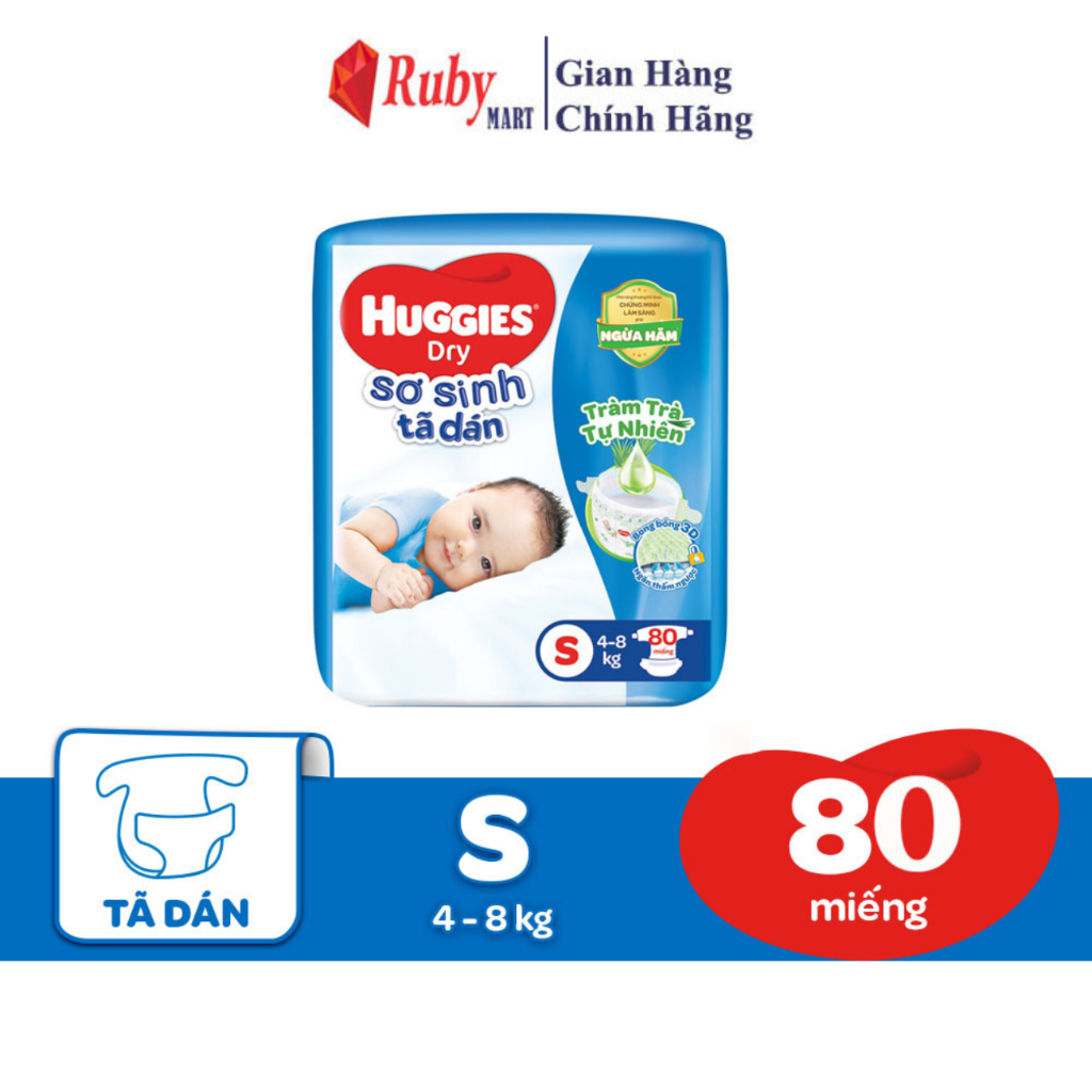 Huggies S newborn diapers80 pieces/package | Shopee Philippines