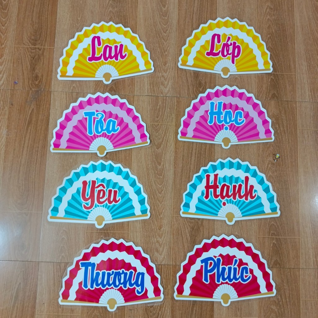 Decorative slogan "Happy Classroom" fan-shaped pattern. Removable ...