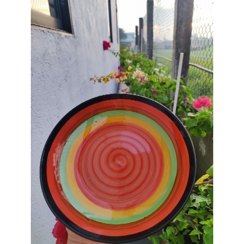 Deep RAINBOW PLATE 20CM | Shopee Philippines